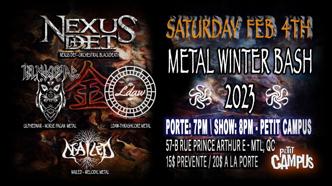 Metal Winter Bash 2023 @ Petit Campus, Montréal - 4 février 2023 ...